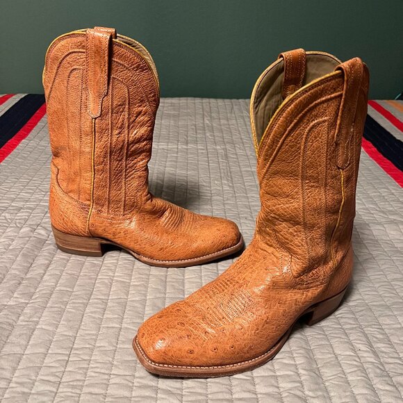 Tecovas | Shoes | Tecovas Sawyer Western Boots Smooth Ostrich In Scotch ...